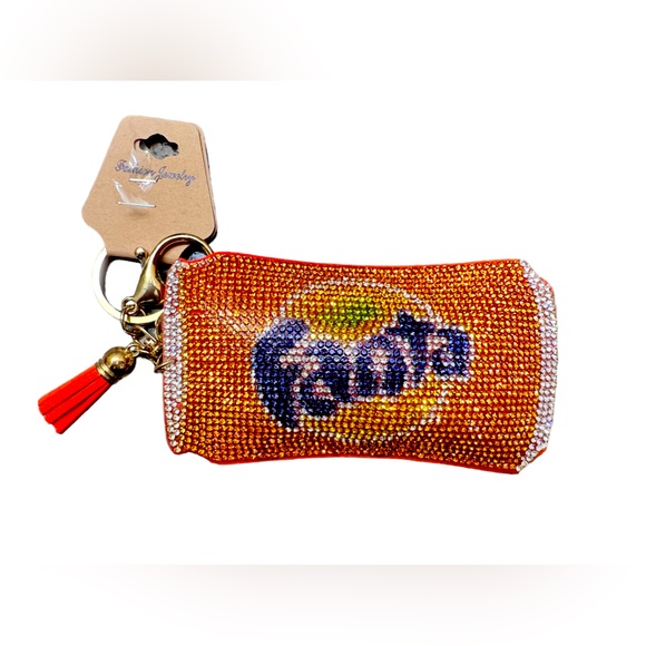 Accessories | Orange Fanta Key Chainpurse Charm | Poshmark